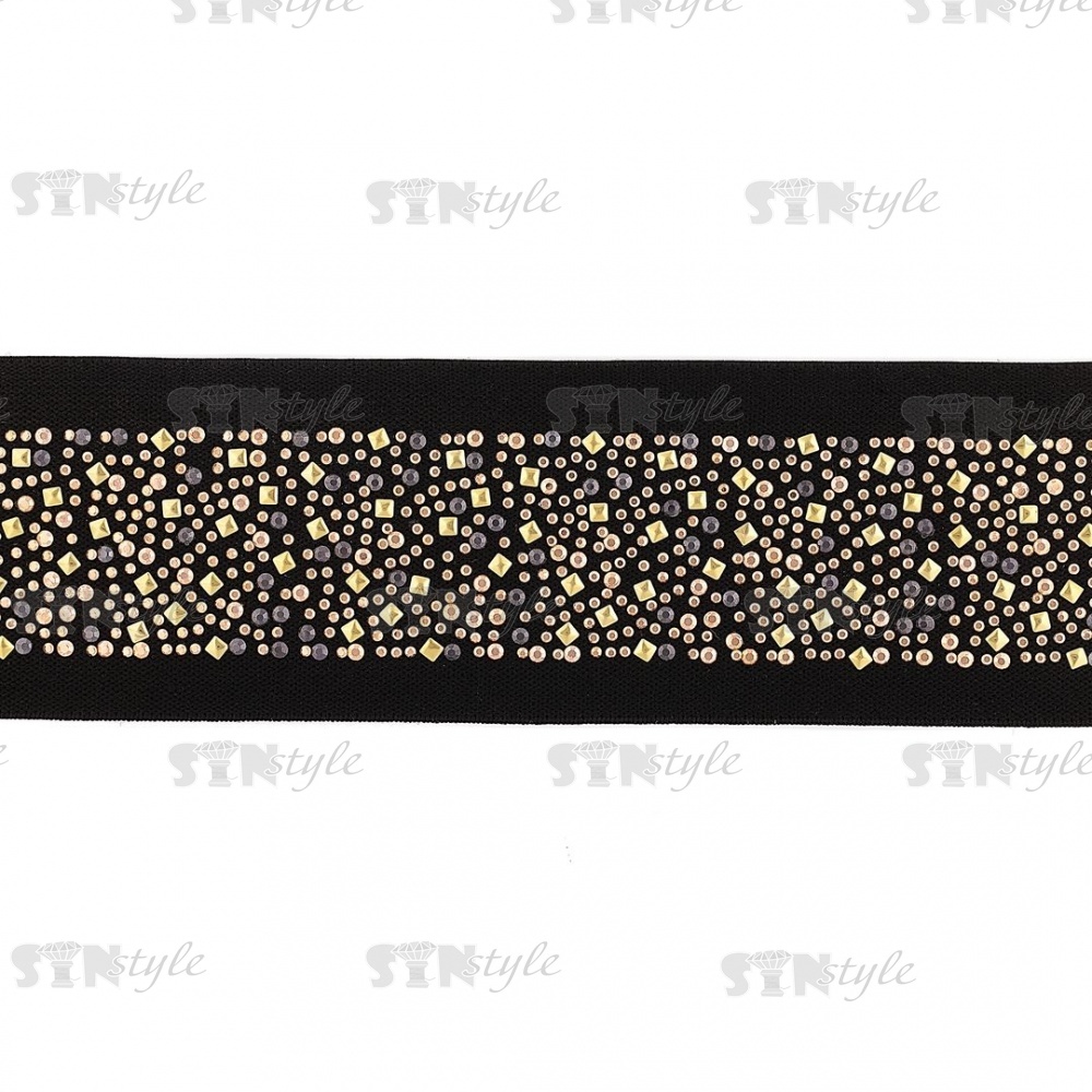 Купить Резинка декоративная, ширина 60 мм, цвет черный, намотка 50 метров в разделе "Резинка ...